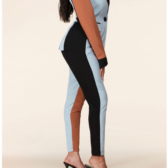 Pants & Jumpsuits | Womens Color Block Pant Suit Set | Poshmark